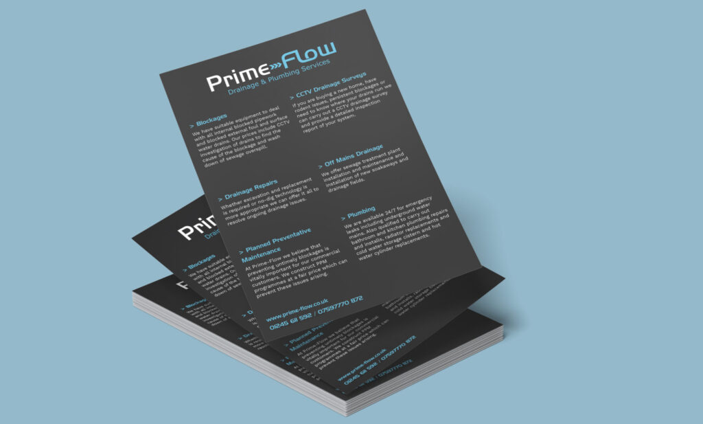 Leaflet & Flyer Design - Blake Mark Productions